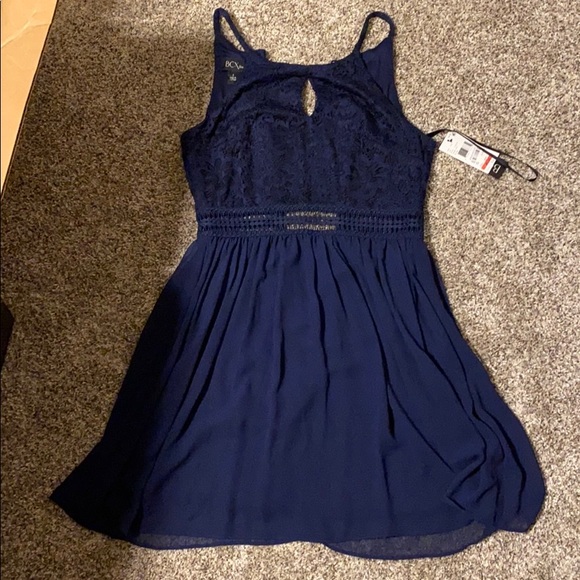BCX | Dresses | Nwt Blue Lace Top Dress | Poshmark